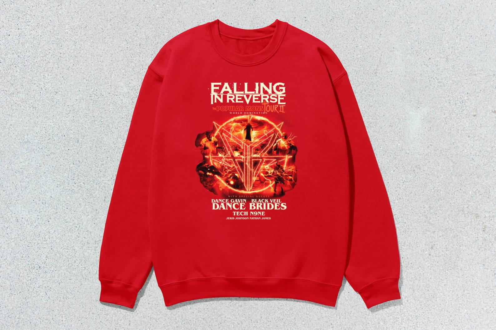 Cien Luxury Falling In Reverse - Popular Monstour Ii 2024 Shirt ...