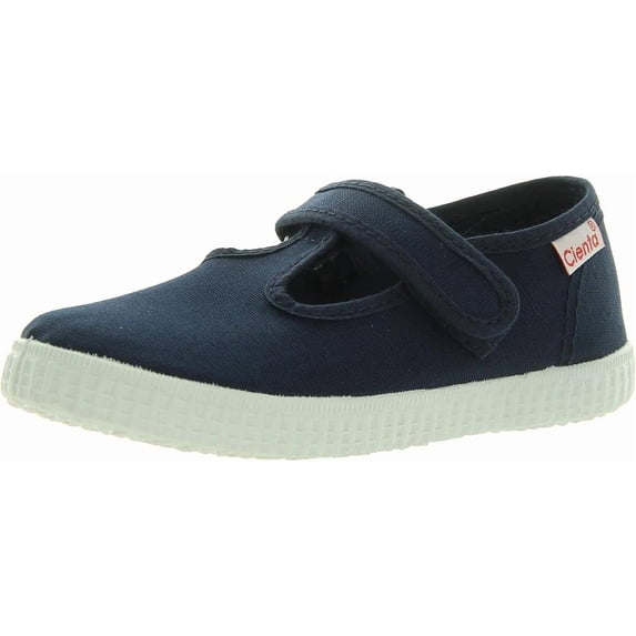 Cienta Canvas Hook & Loop T-Strap Toddler Shoes, Navy, Size 9 - Walmart.com