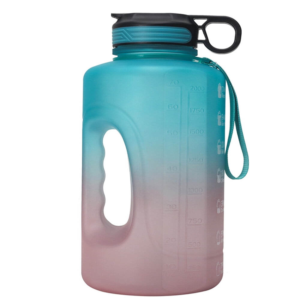 Cientrug 2.2L Motivational Water Bottle Half Gallon Plastic Jug with ...