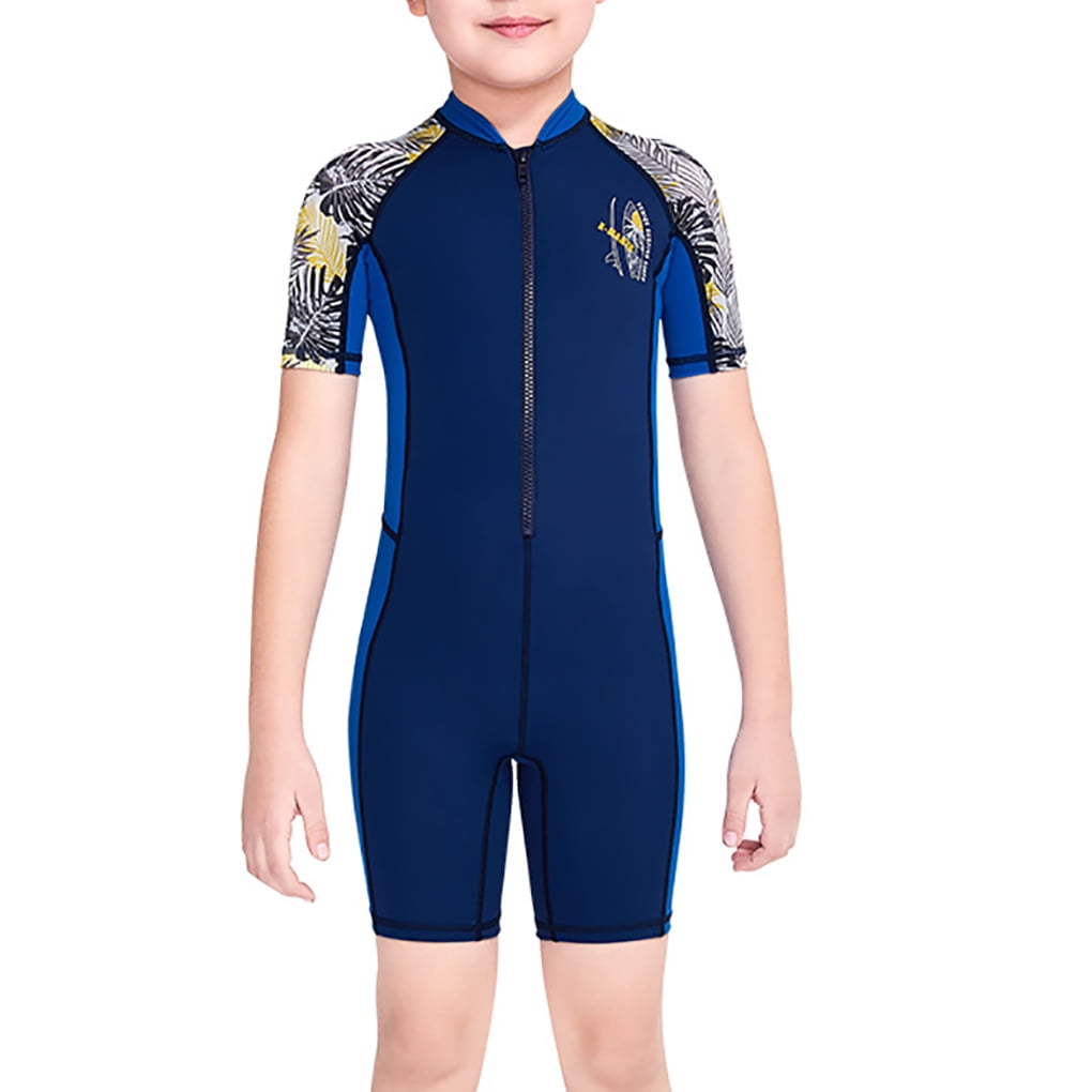 Cientrug DIVE SAIL Kid Swimsuit Boy Shorty Wetsuit Children Swimwear UV ...