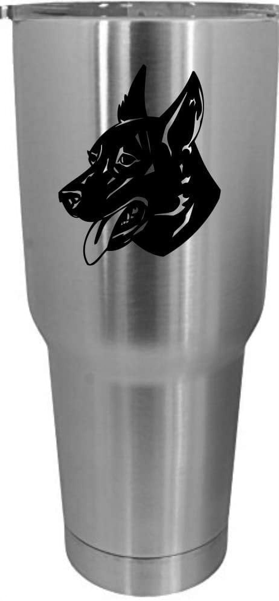 Cierny Sery Dog Themed Etched 30oz Stainless Steel Tumbler - Walmart.com