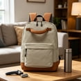 Cififendec Large Capacity Canvas Backpack, 15.35"×11.42", Colorful ...