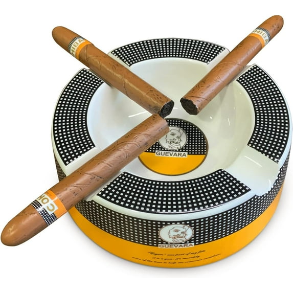 Cigar Ashtray Big Ash trays for 8" Round Cigarettes Large Rest Outdoor ...