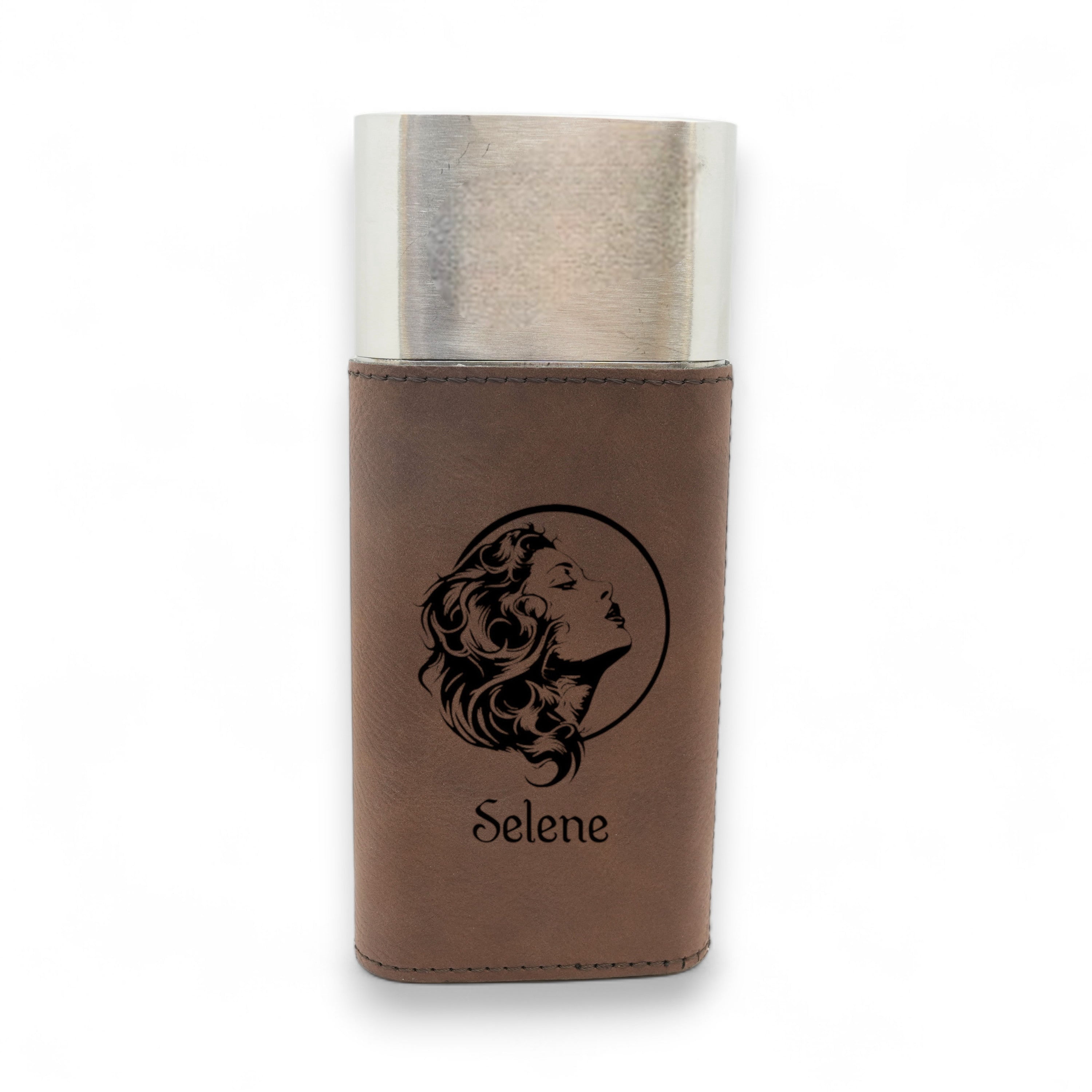 Cigar Case with Cutter - Selene Goddess of the Moon - Leather - Walmart.com