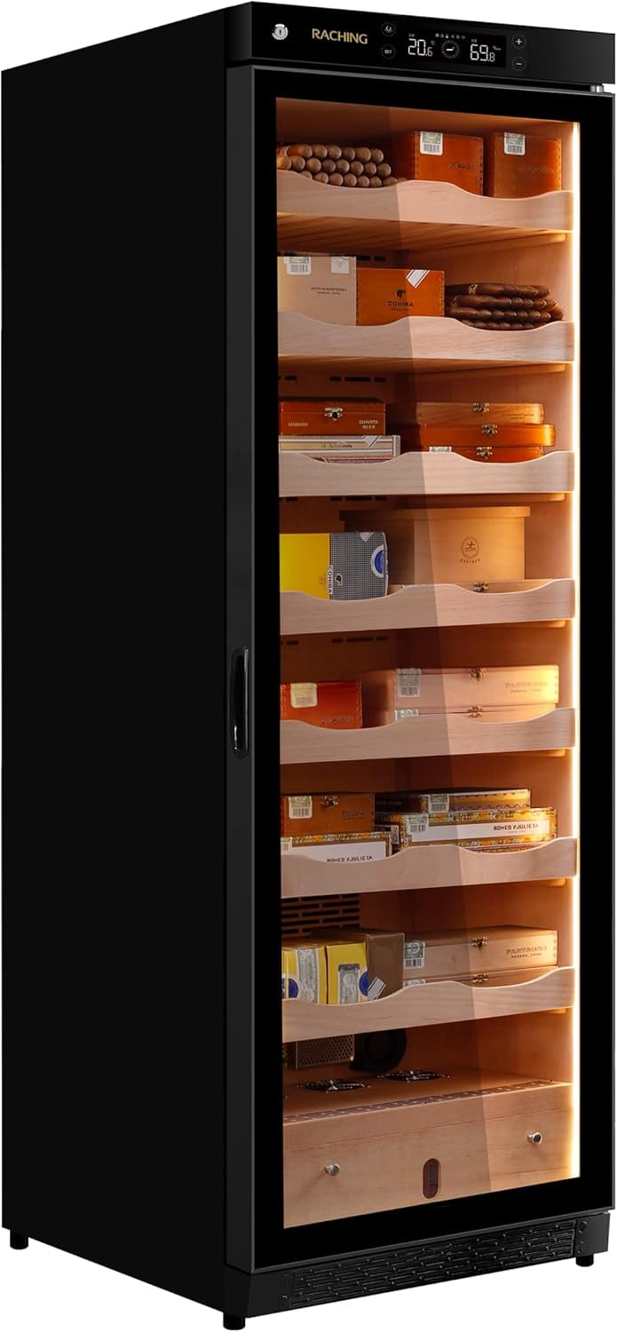 Cigar Climate Control Cabinet, Raching 380L Cigar Humidor Cabinet for ...