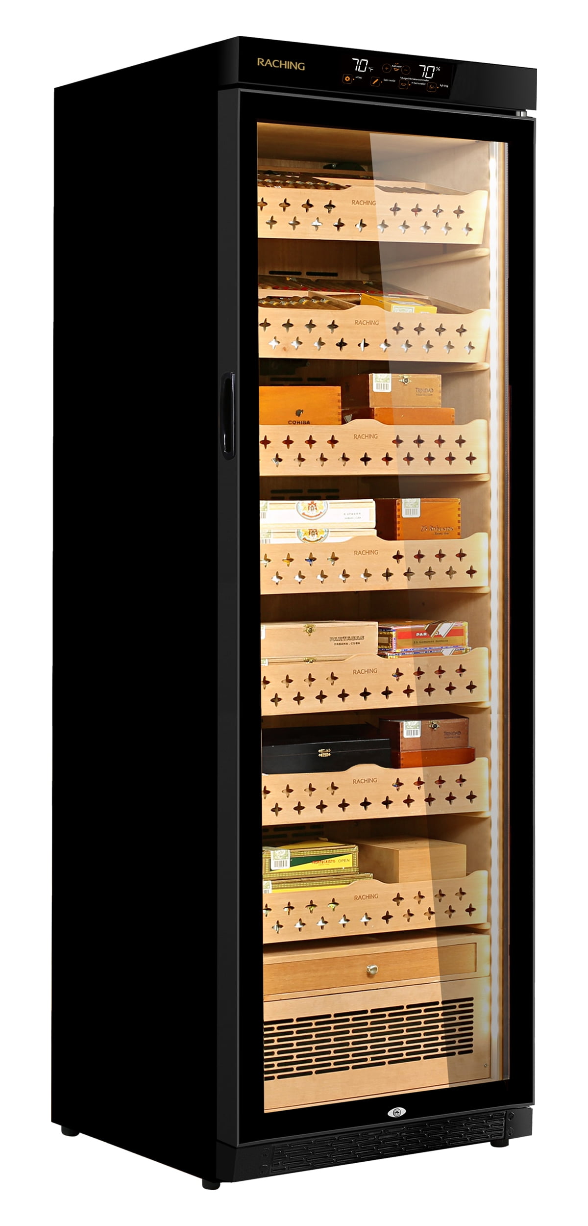 Cigar Climate Control Cabinet, Raching MON3800 Cigar Humidor Cabinet ...