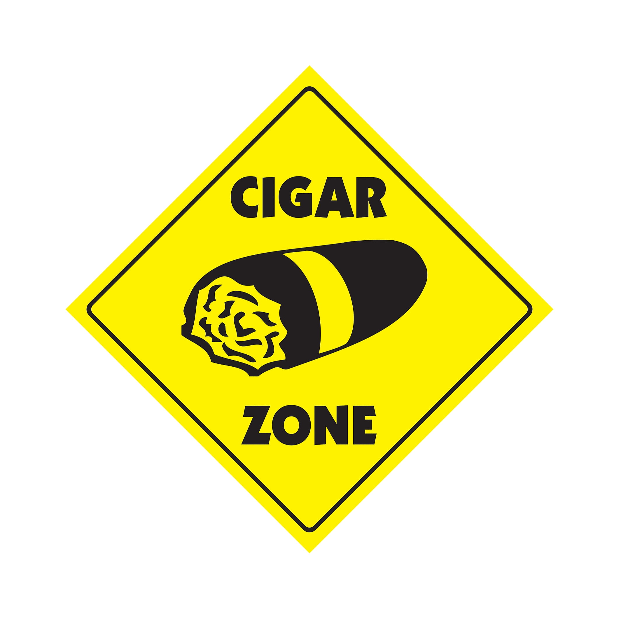 Cigar Crossing Decal Zone Xing | Indoor/Outdoor | 12" Tall smoker box ...