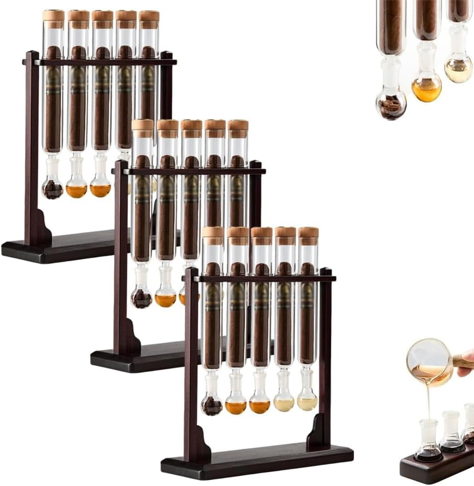 Cigar Flavor Injector Humidifier, Cigar Infuser Glass Tube Humidor Kit ...