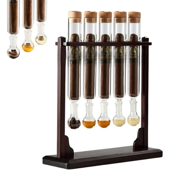 Cigar Flavor Injector Humidifier, Cigar Infuser Glass Tube Humidor Kit ...