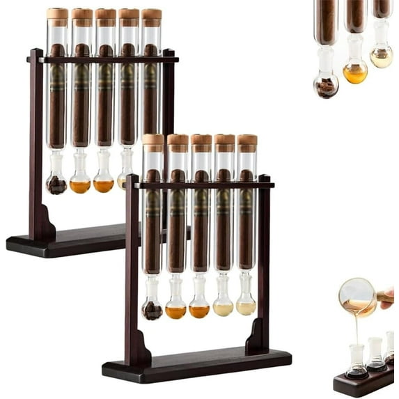 Cigar Flavor Injector Humidifier, Cigar Infuser Glass Tube Humidor Kit ...