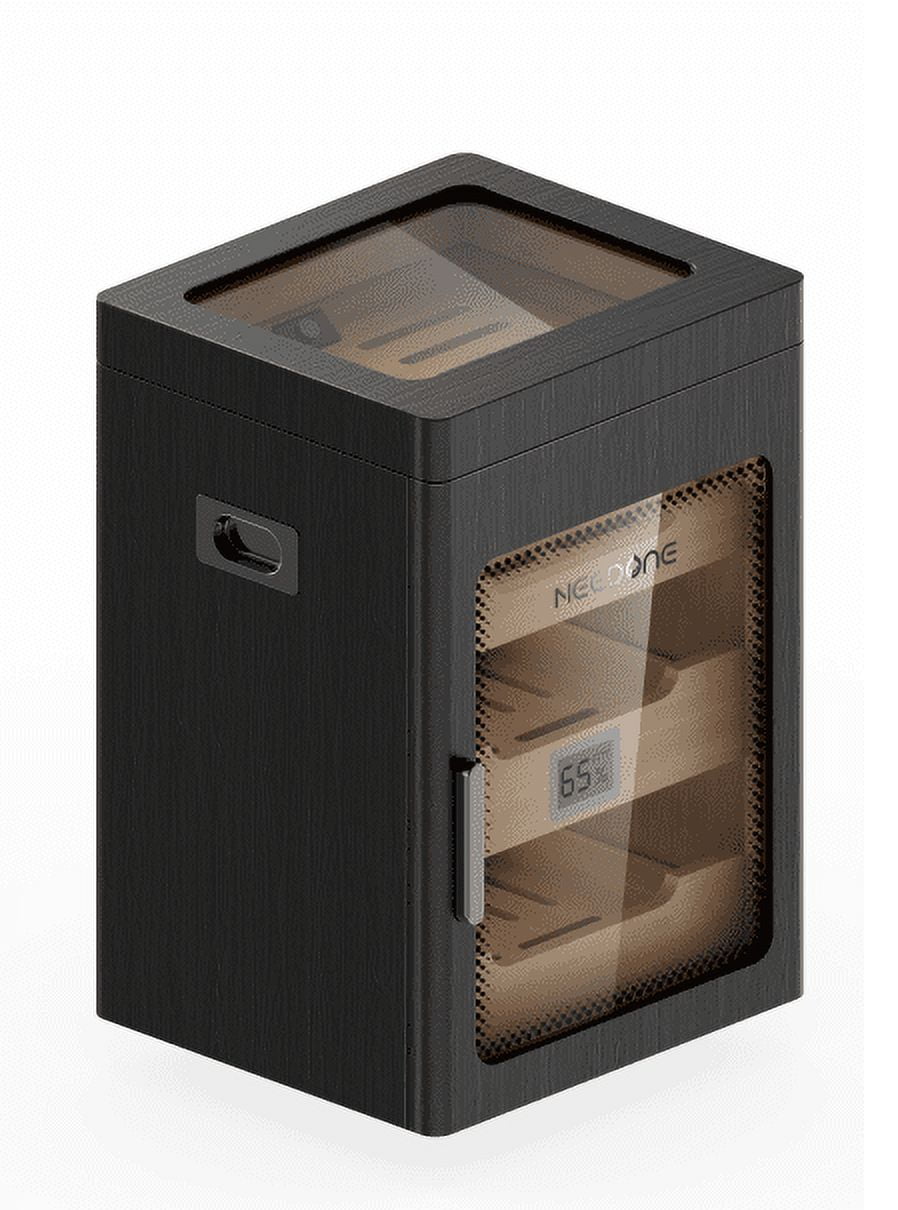 Cigar Humidor, Desktop Cigar Humidor Cabinet Light Control System with ...