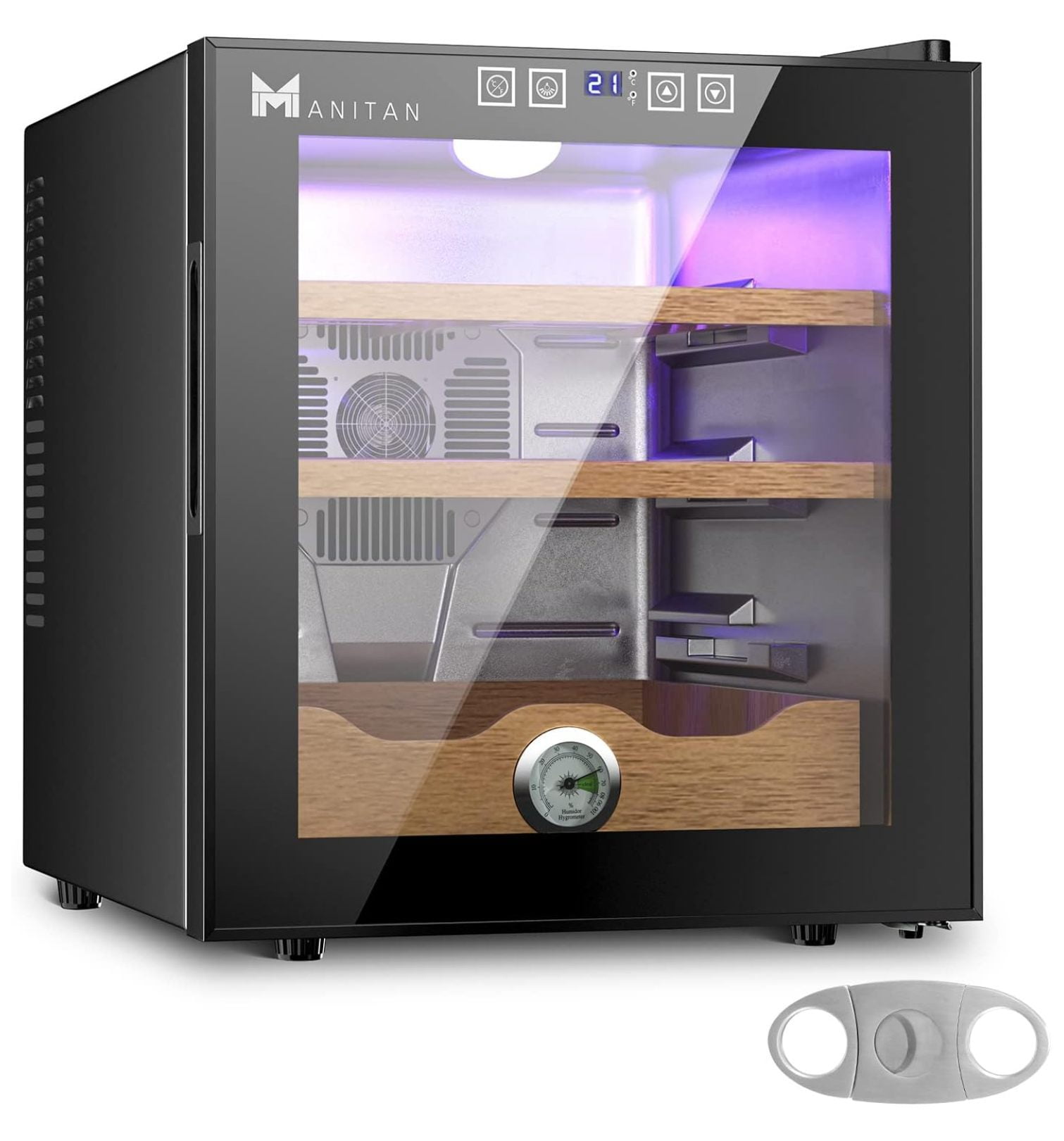 Cigar Humidors 50L, Electric Humidor Cabinet 250-300 Count with ...