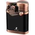 Cigar Lighter 4 Jet Flame Torch with Holder, Windproof Rocker Arm ...