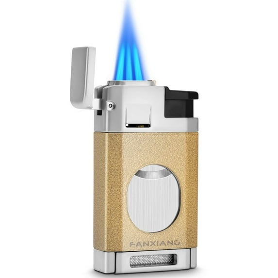 Cigar Lighter Cigar Cutter Visual Window Large Fire Inflatable Cigar ...