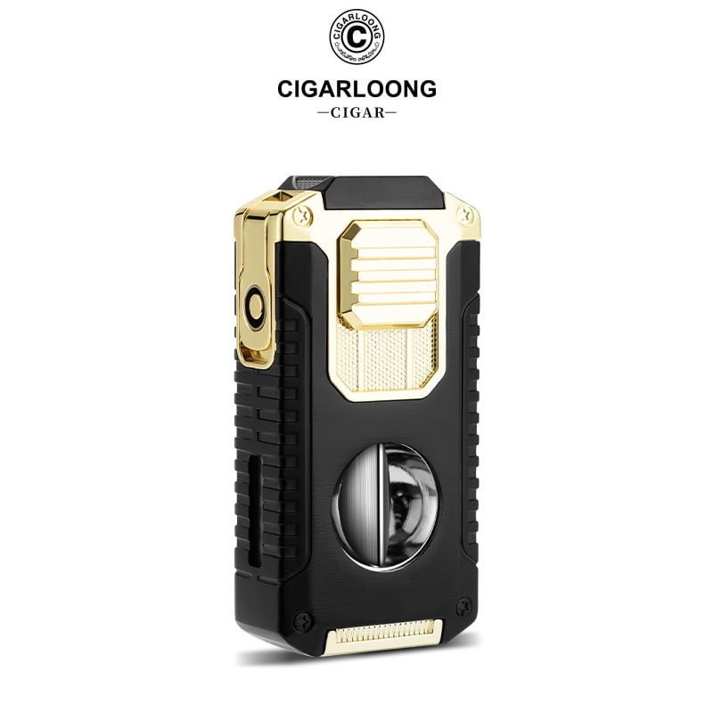 Cigar Lighter Five-In-One Multi-Functional Convenient Cigar Scissors ...