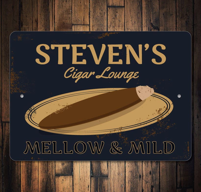 Cigar Lounge Sign Cigar Lounge Decor Cigar Gift Cigar Sign Cigar Decor ...