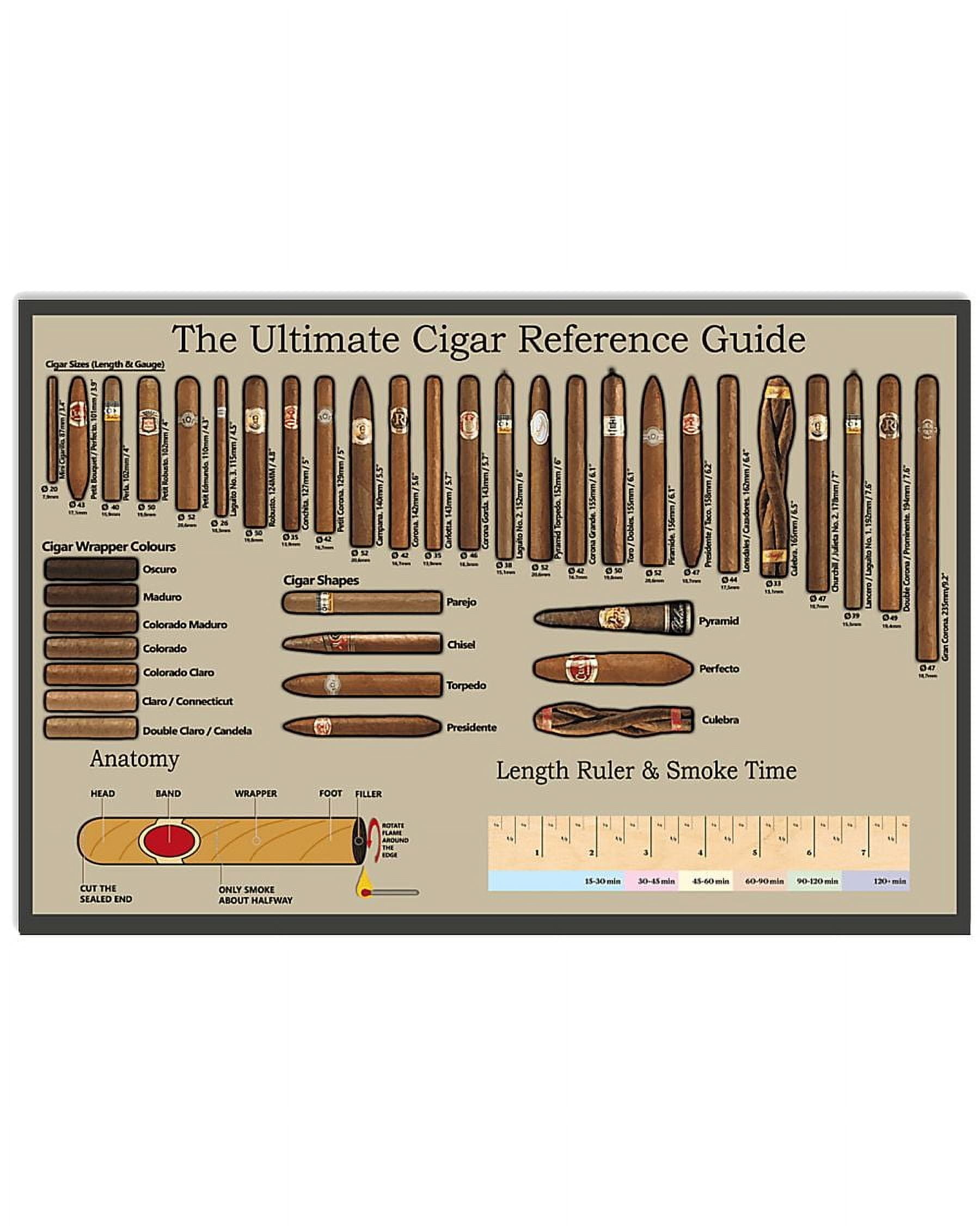 Cigar – Poster - Poster Print - Wooden Hanging Scroll Frame 16 x 24 ...