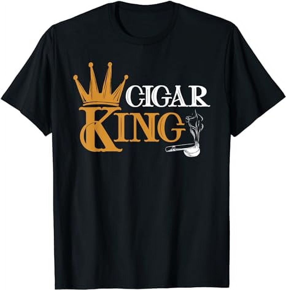 Cigar Smoking Connoisseur Tobacco - Cigar King T-Shirt - Walmart.com