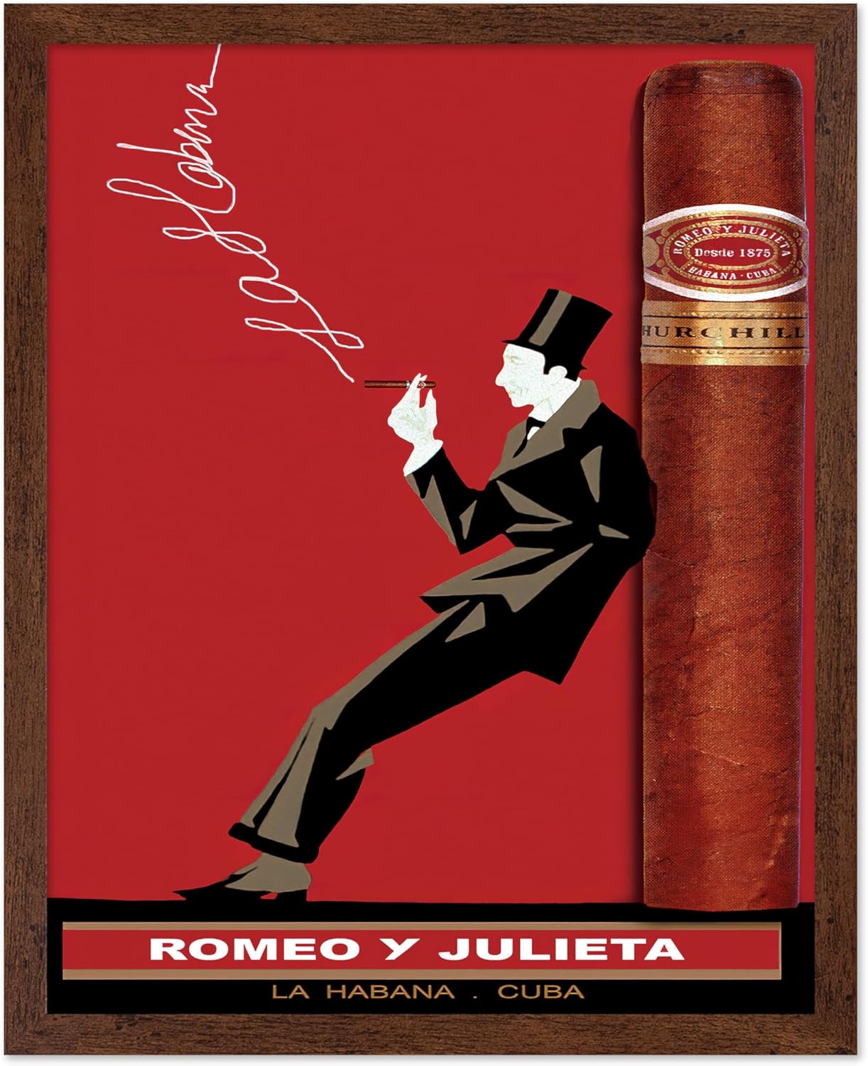 Cigar Wall Art - Vintage Wall Decor Cuban Cigar Wall Print Poster ...