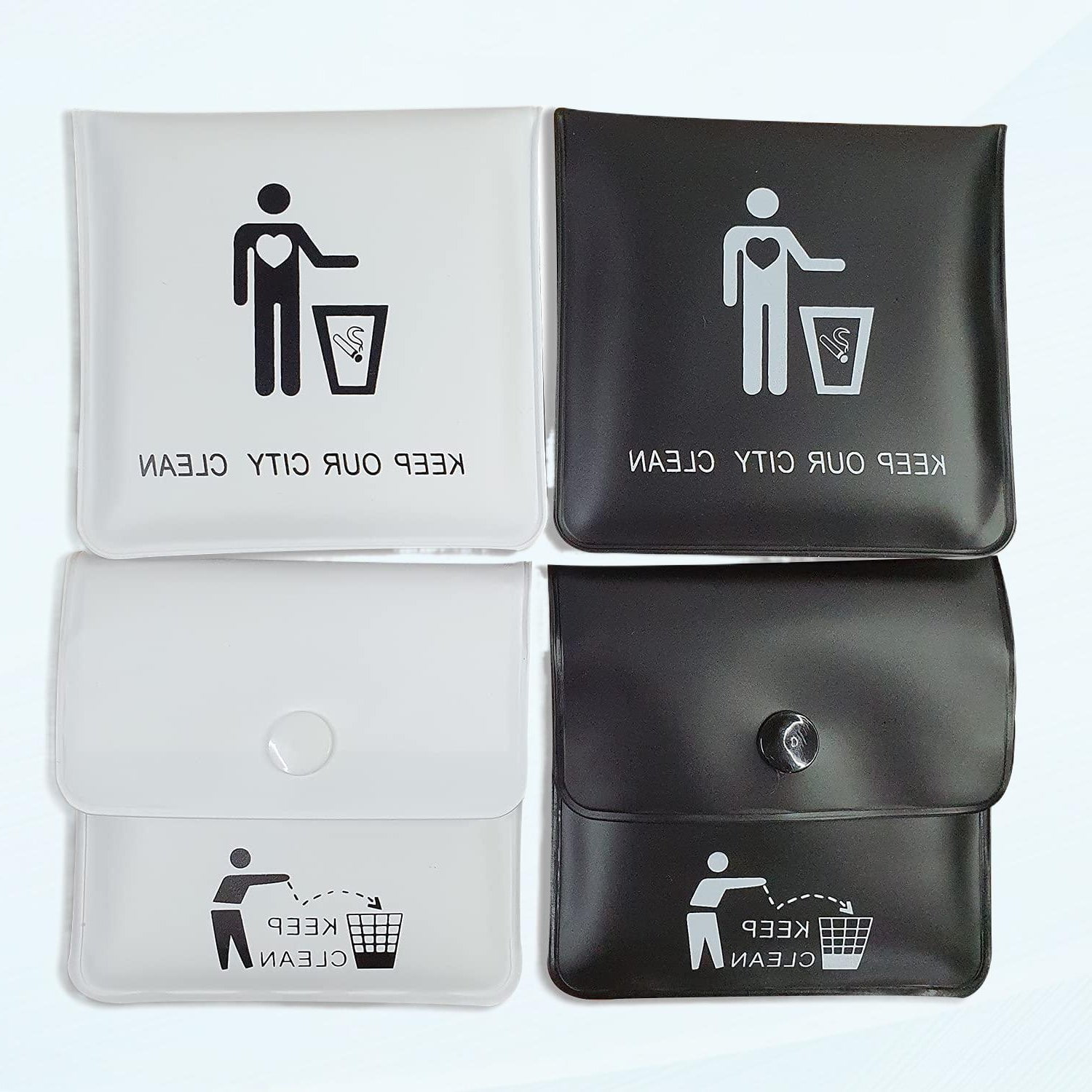Cigarette Ashtray Pocket Ashtray Bags - 4 Pack Premium Fire Resistant ...