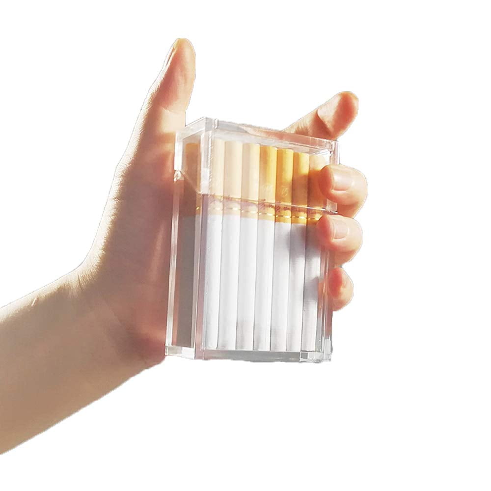 Cigarette Case, Crystal Clear Acrylic Cigarette Display Box with ...