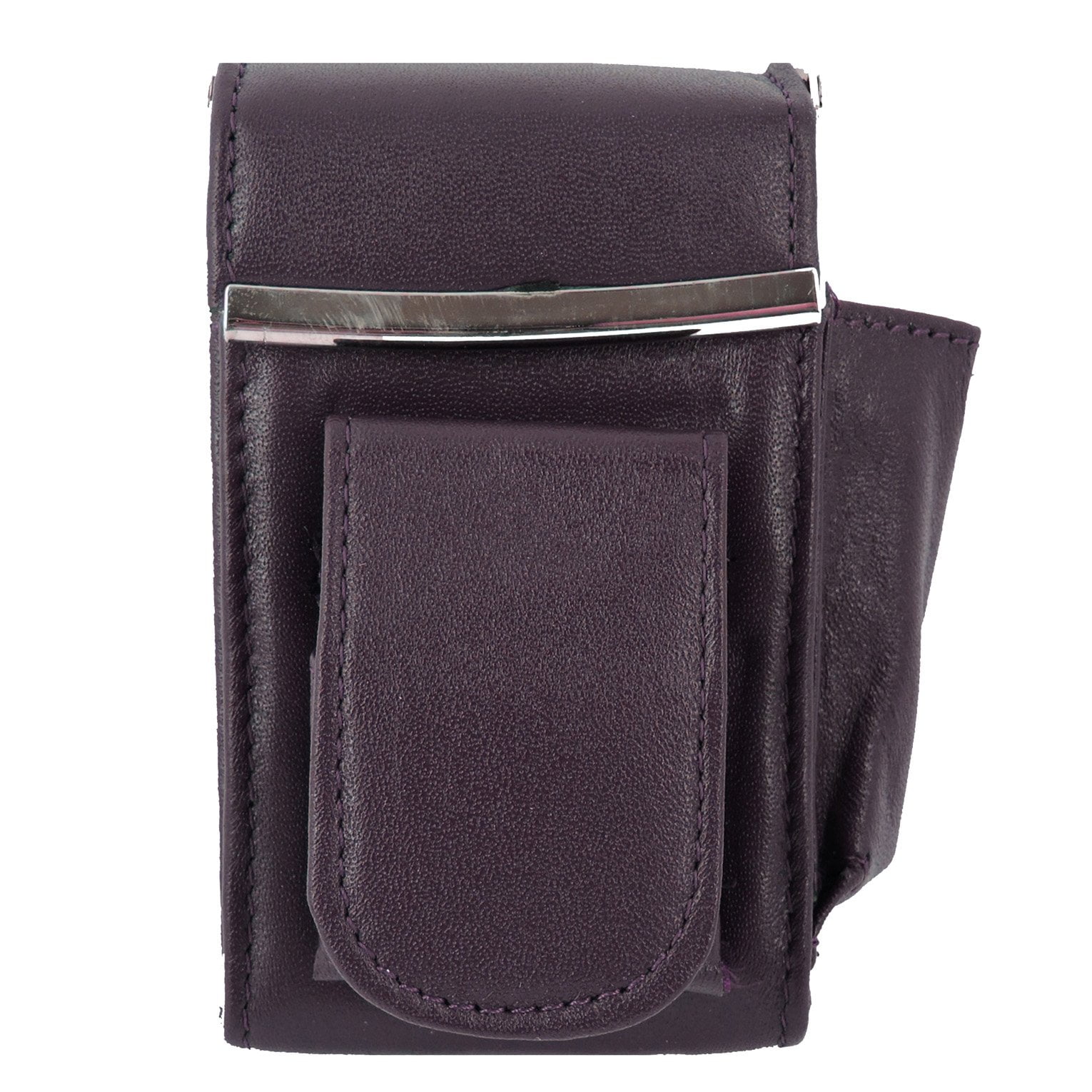 Cigarette Case Holder w Lighter Women Leather Cigarettes 100s Pack ...