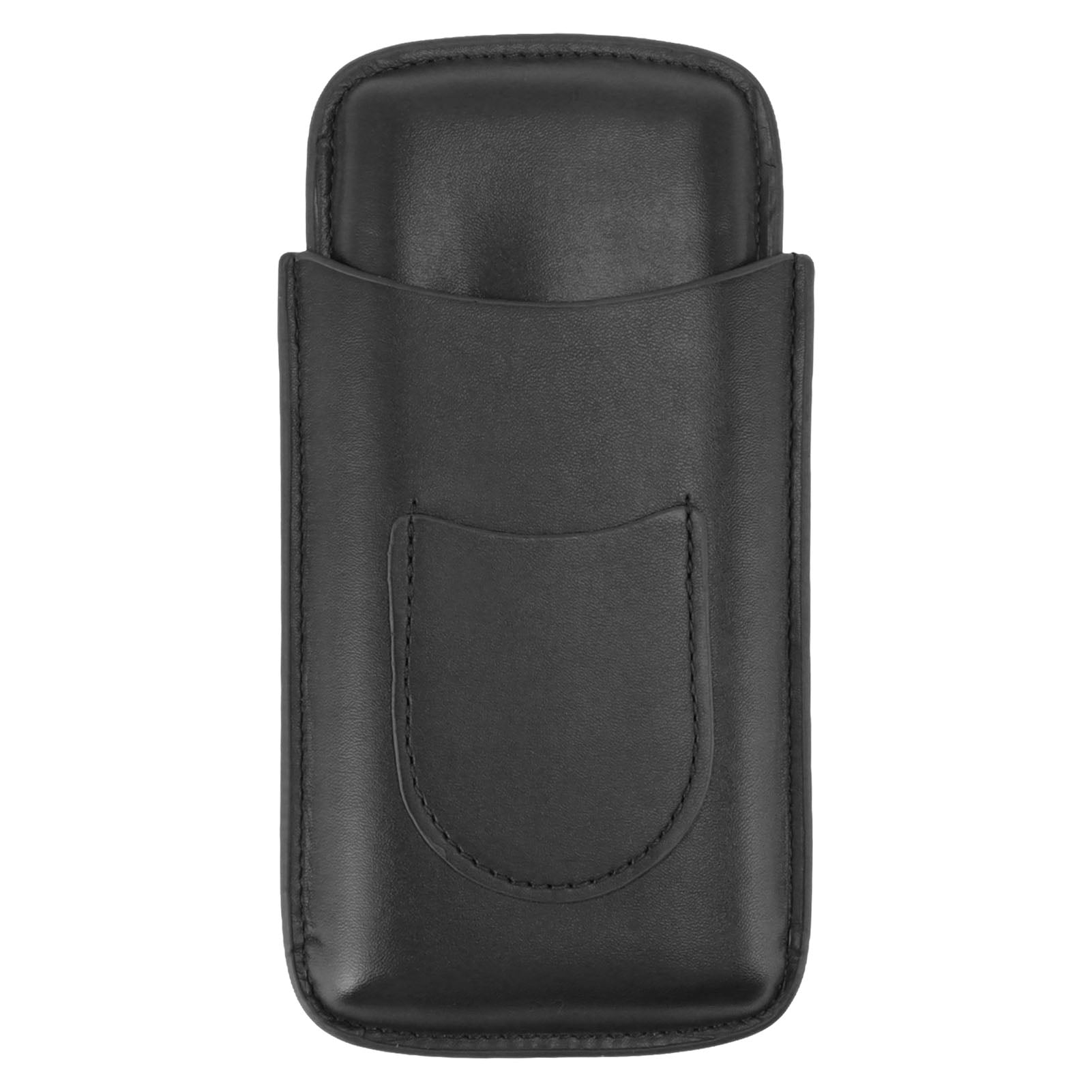 Cigarette Case Leather 3pcs Capacity Portable Cigar Storage Box with ...