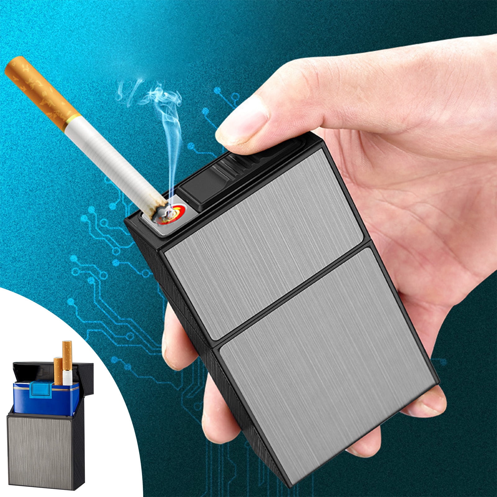 Cigarette Case with Lighter, Cigarette Case Module with Electric ...