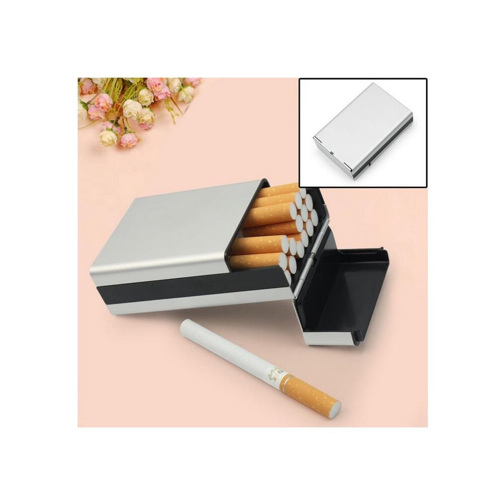 Cigarette Case Portable Tobacco Cigar Container Pocket Box Automatic ...