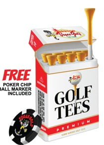 Cigarette Golf Tees with Free Poker Chip Ball Marker - Walmart.com