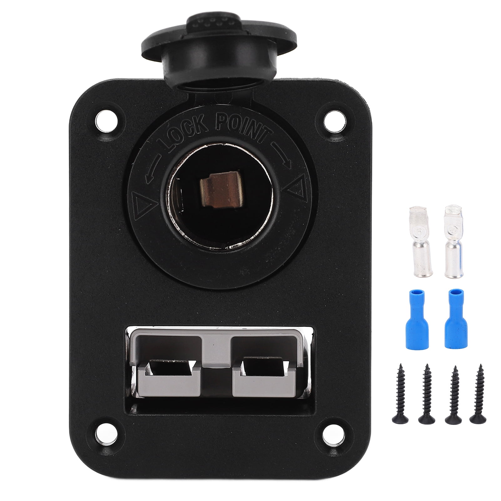 Cigarette Lighter Socket 12?24V Black Dual Output Car Charger Panel for ...