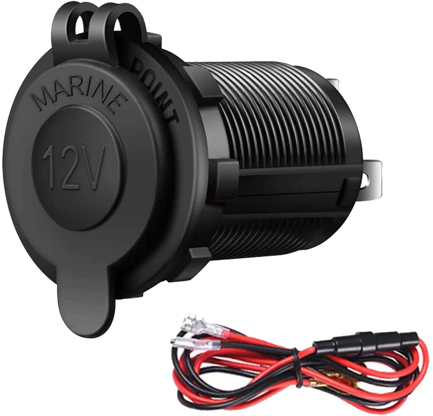 Cigarette Lighter Socket Car Marine Motorcycle ATV RV Lighter Socket ...