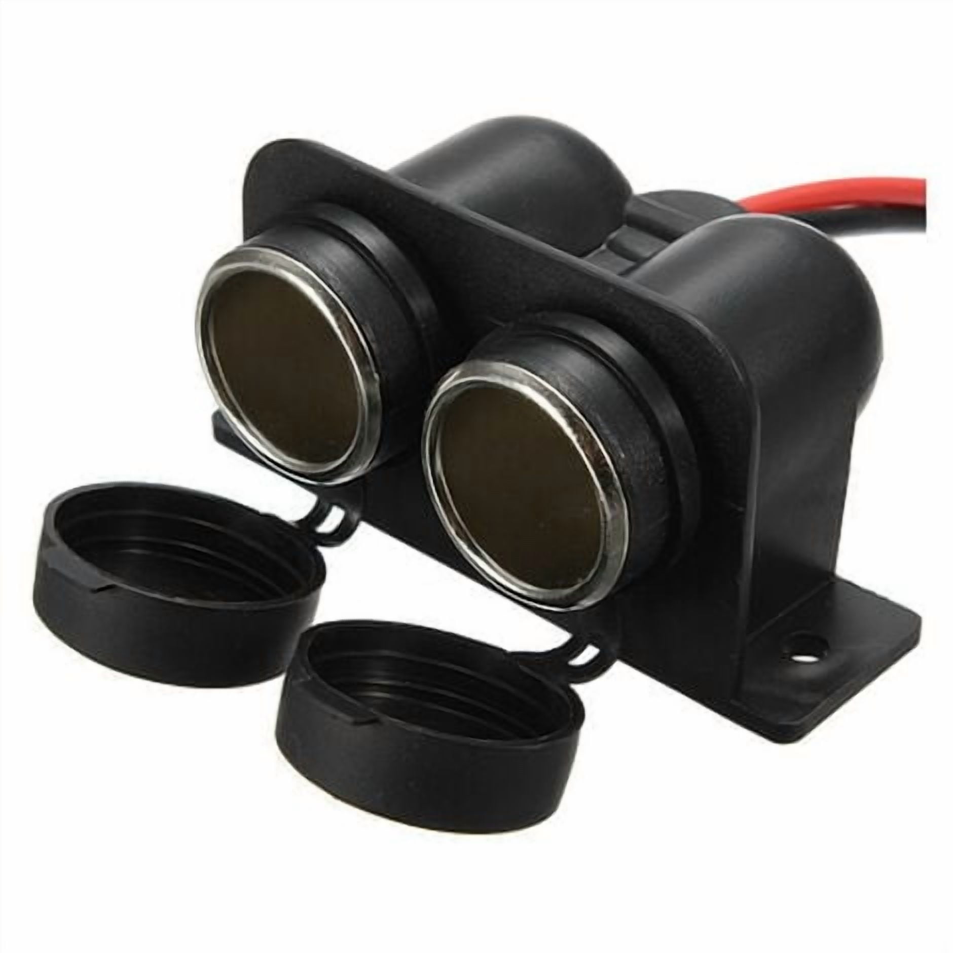 Cigarette Lighter Socket,Double Hole Waterproof Marine Grade 12V/24V DC ...
