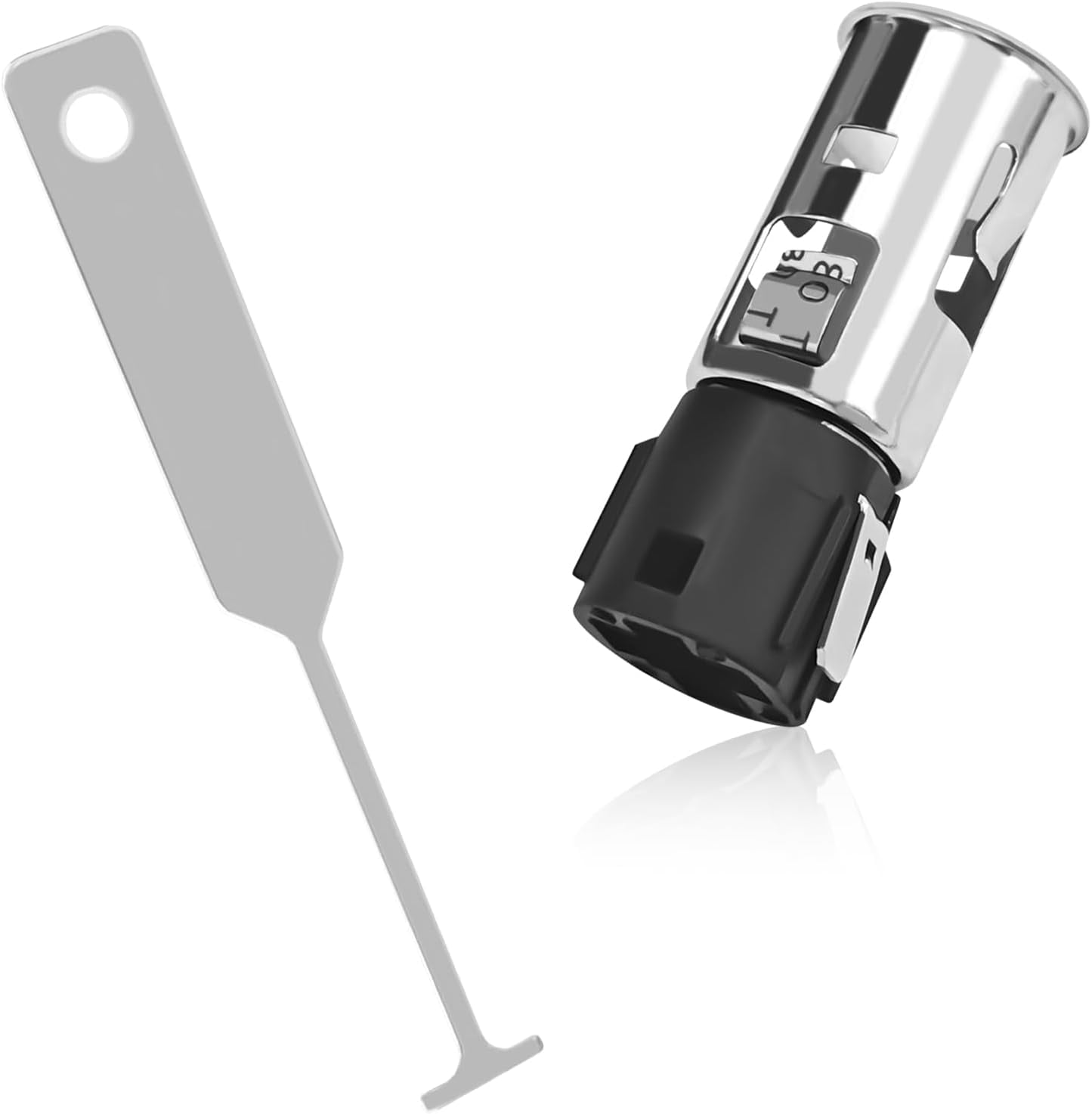 Cigarette Lighter Socket Replacement with Removal Tool, 12V Car ...