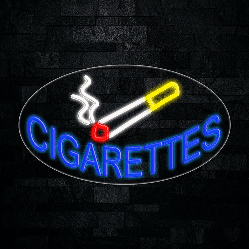 Cigarettes-LED Neon Sign 28"L x 16"H #34334 - Walmart.com