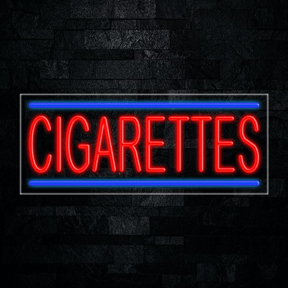 Cigarettes-LED Neon Sign 30"L x 12"H #30525 - Walmart.com
