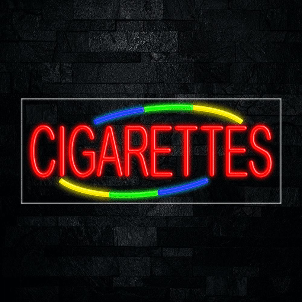 Cigarettes-LED Neon Sign 30"L x 12"H #30769 - Walmart.com