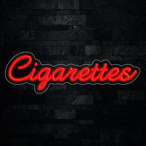 Cigarettes Neon LED Sign 26"L x 8"H #33018 - Walmart.com