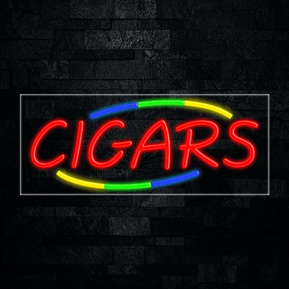 Cigars-LED Neon Sign 30"L x 12"H #30767 - Walmart.com
