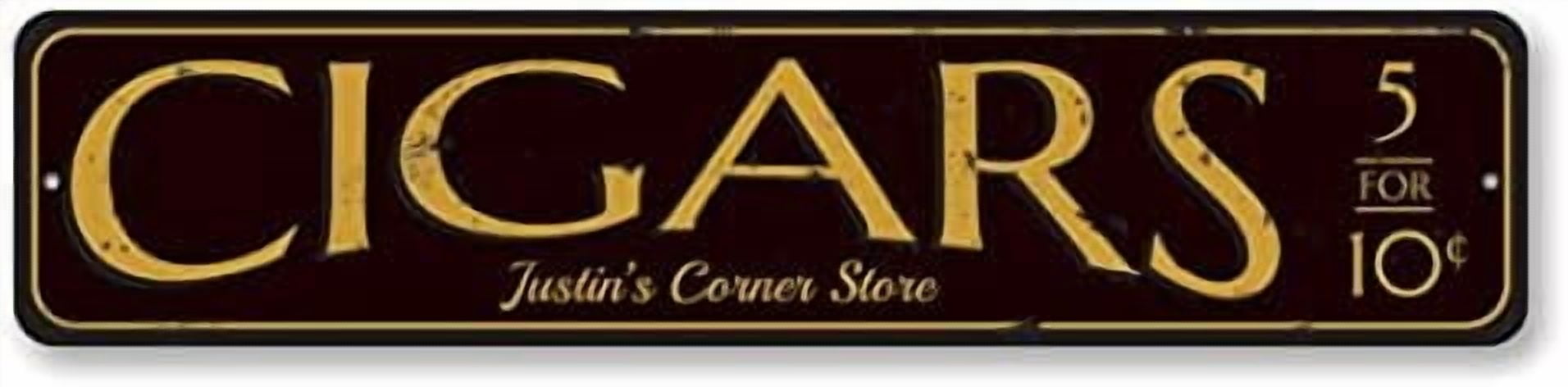 Cigars Sign, 5 for 10 Cents Corner Store Sign, Custom Shop Name Sign ...