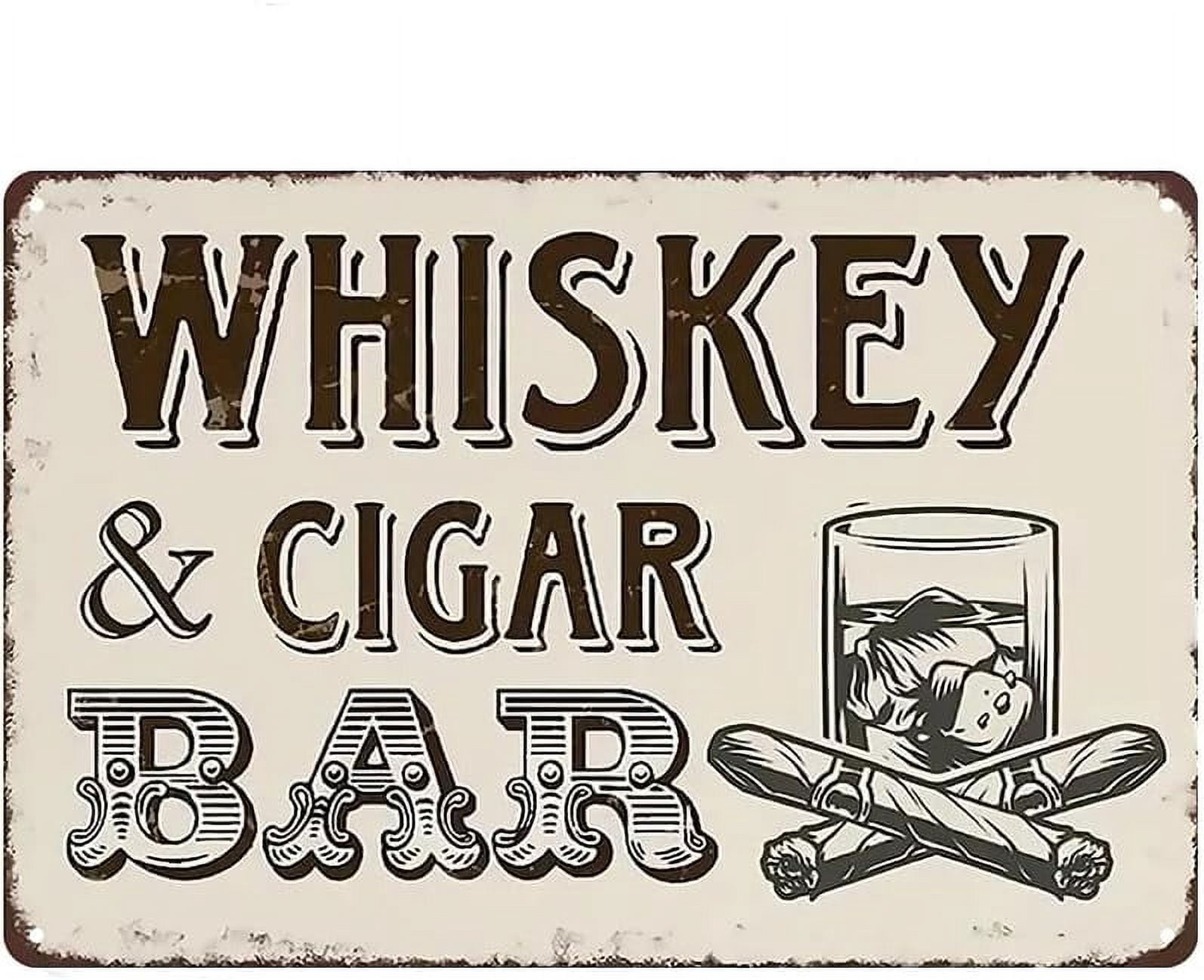 Cigars Solve Most of My Problems Whiskey Does The Rest Signs Metal Tin ...
