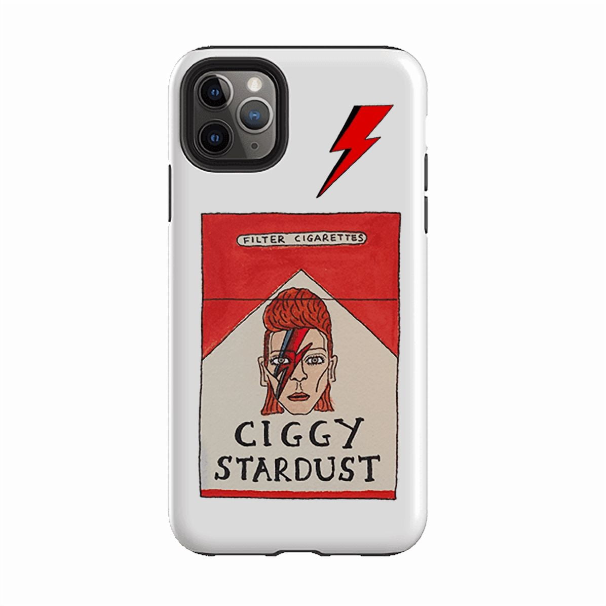 Ciggy Stardust Music Icon Parody Phone Case for iPhone 16 15 14 13 12 ...