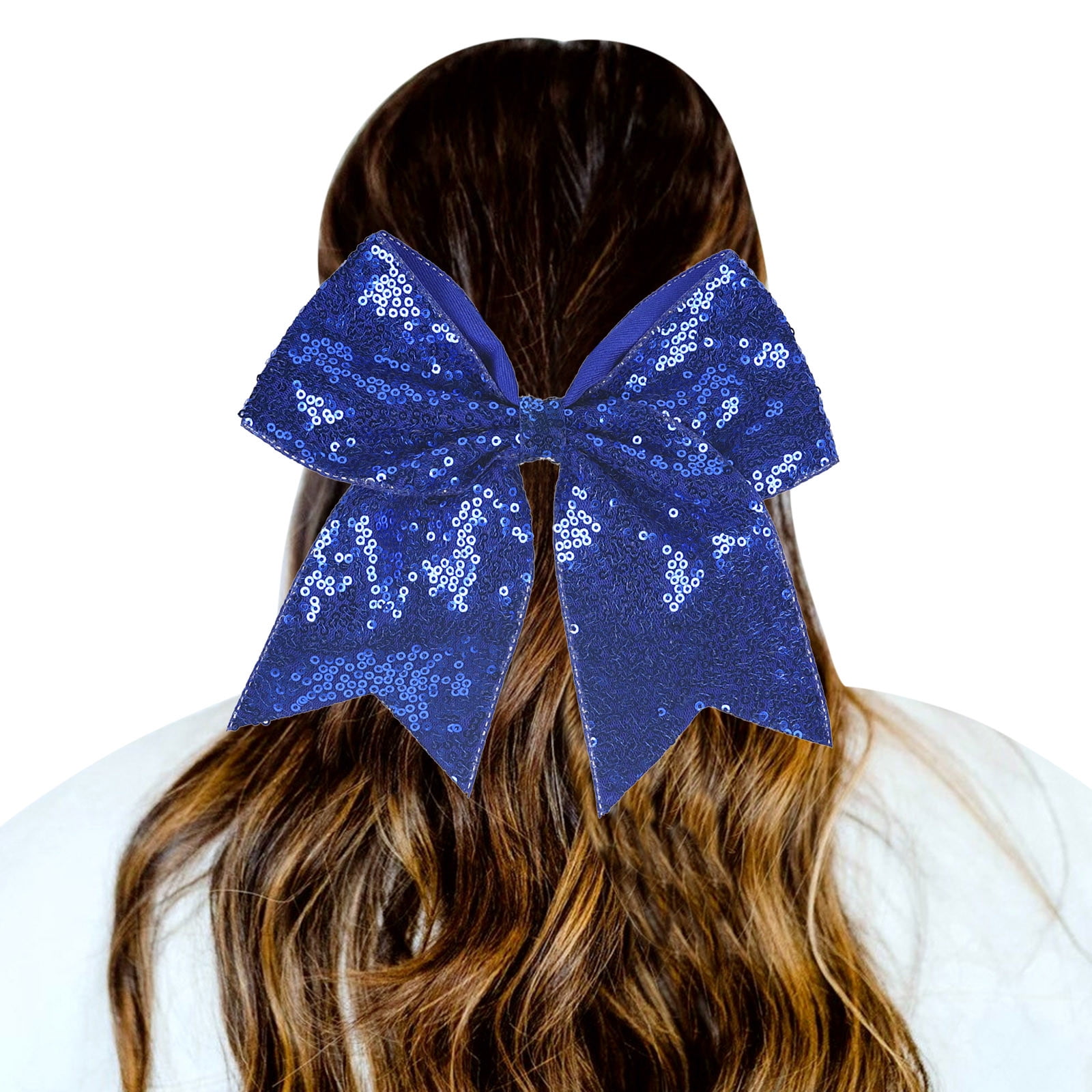 Cihdmfb Hair Bows Hair Accessories 1PC Hair Scrunchies Gradient Sequins ...