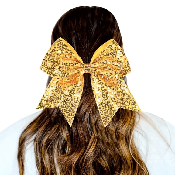 Cheer Bows, Caenagrion 18 pce 8" Black Cheer Hair Bows for Cheerleaders ...