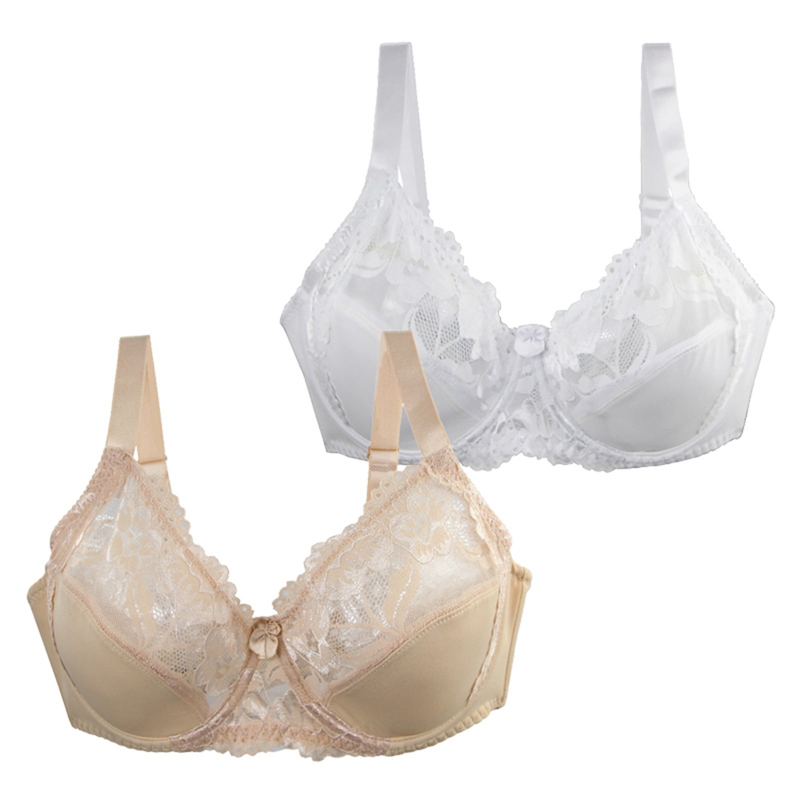 Cihdmfb Lace Minimizer Bras for Women Unlined Full Coverage Wireless ...