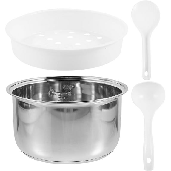 Ciieeo 3L Rice Cooker Inner Pot Replacement Stainless Steel Interior ...