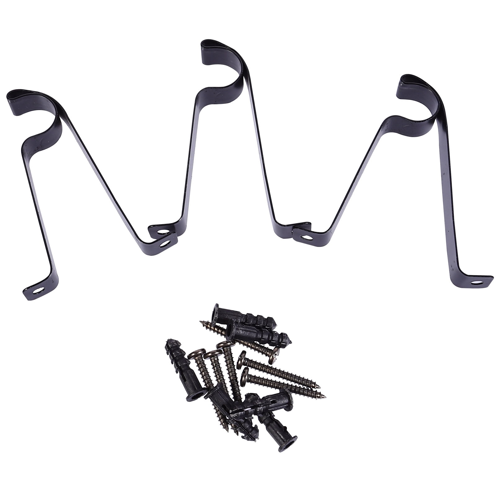 Ciieeo 3pcs Curtain Rod Adjusting Brackets R-type Support Single Rod ...