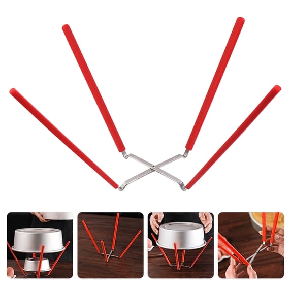 Ciieeo Stainless Steel Cake Racks for Baking, Inverted Stand Rack for 5 ...