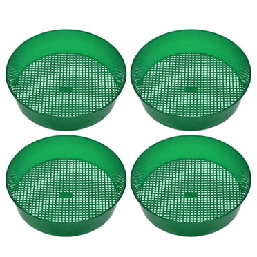 Soil Sifter Garden Compost Dirt Sifter Screen Stainless Steel Sieve Set ...