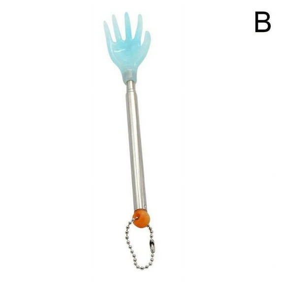 Cikiki Telescopic Back Scratcher – Adjustable Steel Itch Massage Stick ...